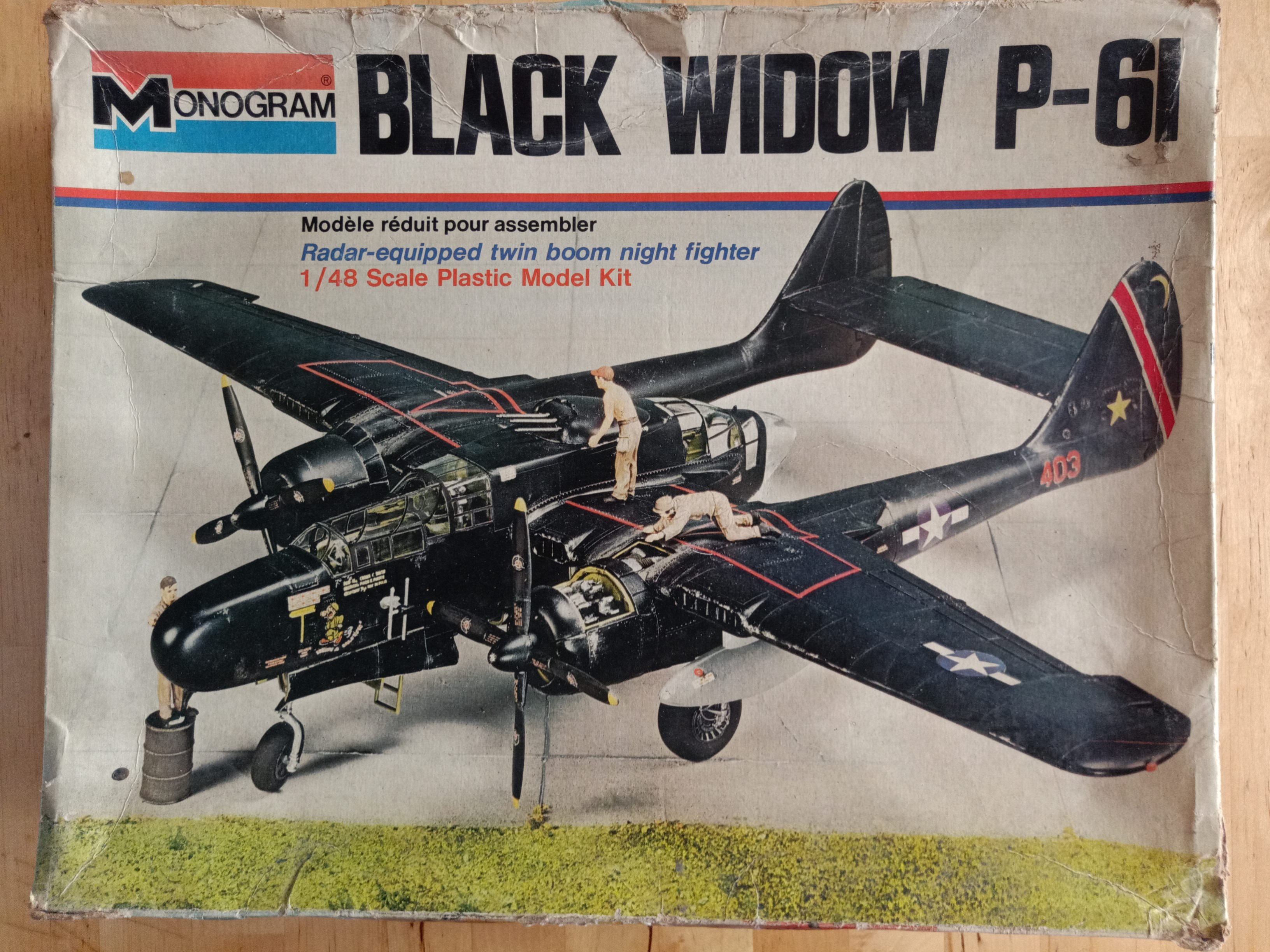 Monogram 1/48 scaled, Northrop P-61 Black Widow night fighter, Hobbies ...