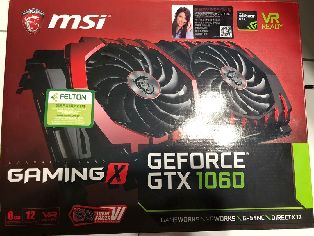 MSI GTX 1060 Gaming X, Computers & Tech, Parts & Accessories, Computer ...