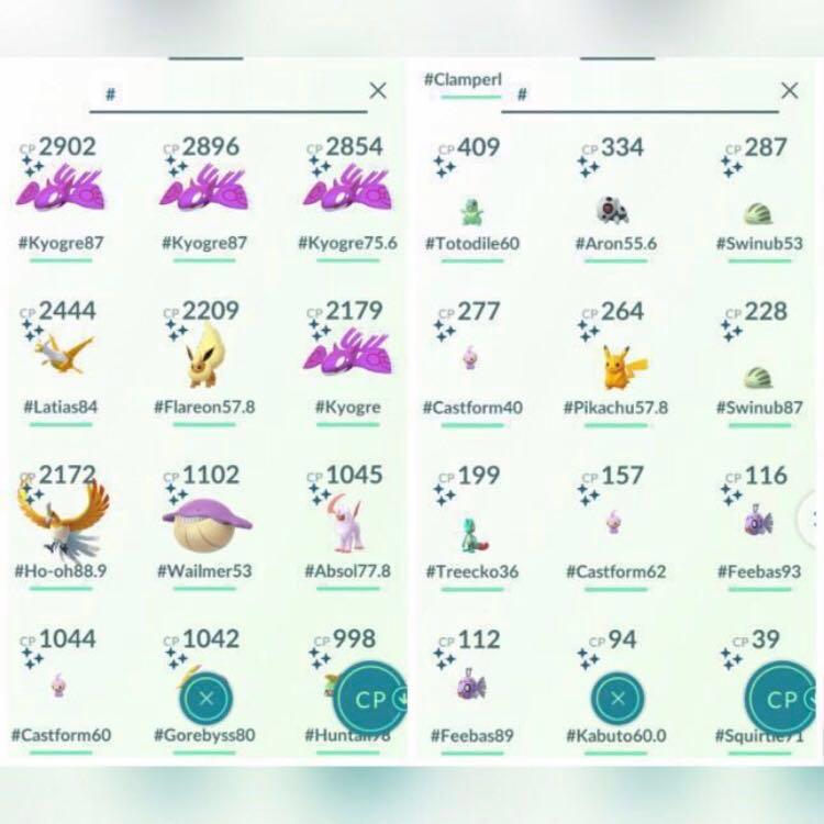 Pokemon Go Level 40 (700+ Iv100, Shiny100s, Legendary100s, 50Mil XP ...