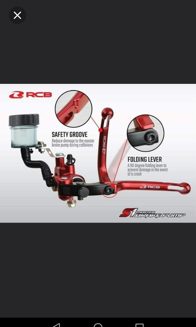 RCB left and right master brake lever Only Aerox 155, Motorcycles ...