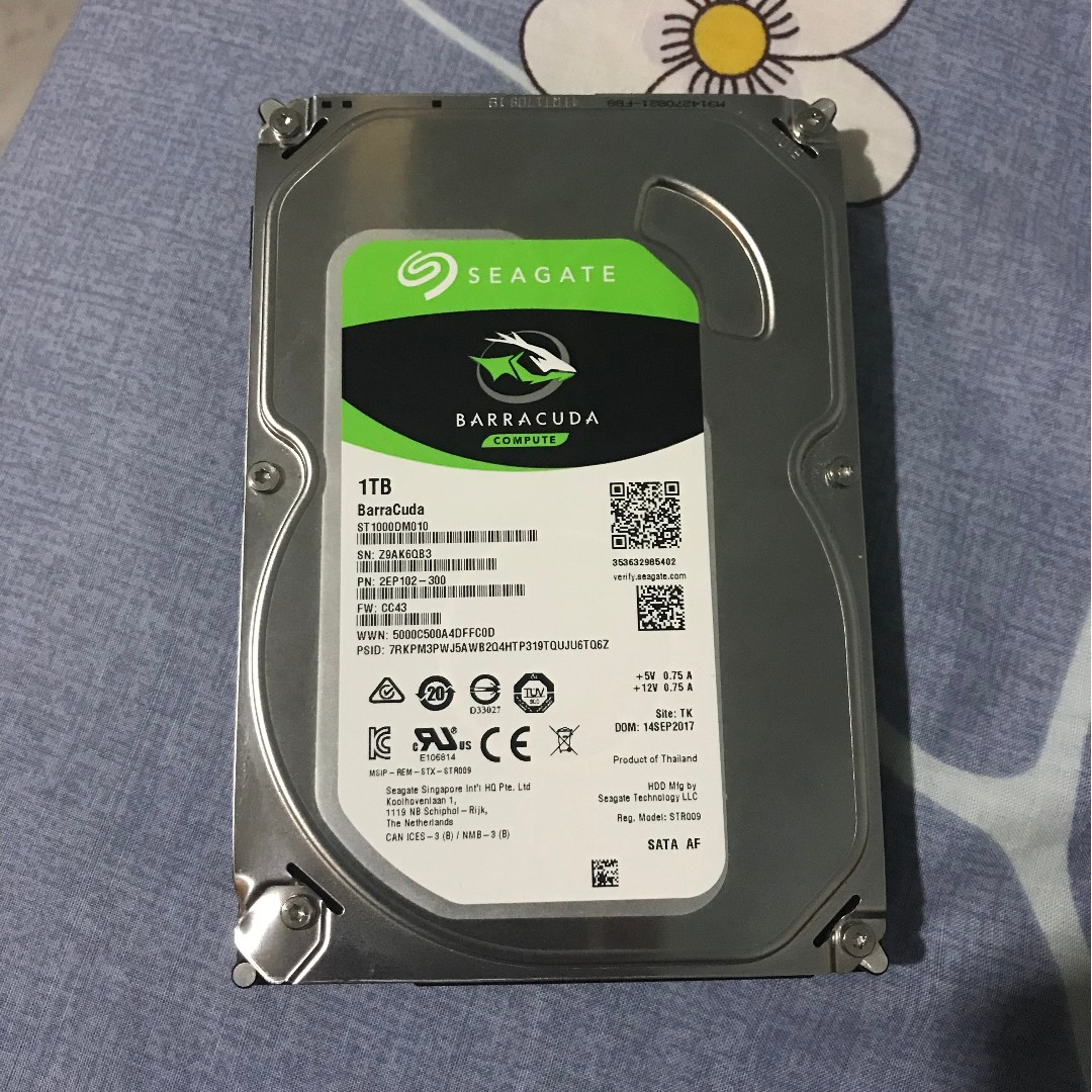 Seagate Barracuda 1TB 3.5", Computers & Tech, Parts & Accessories, Hard ...
