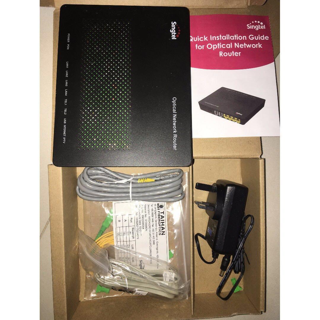 Singtel Optical Network Router, Computers & Tech, Parts & Accessories ...