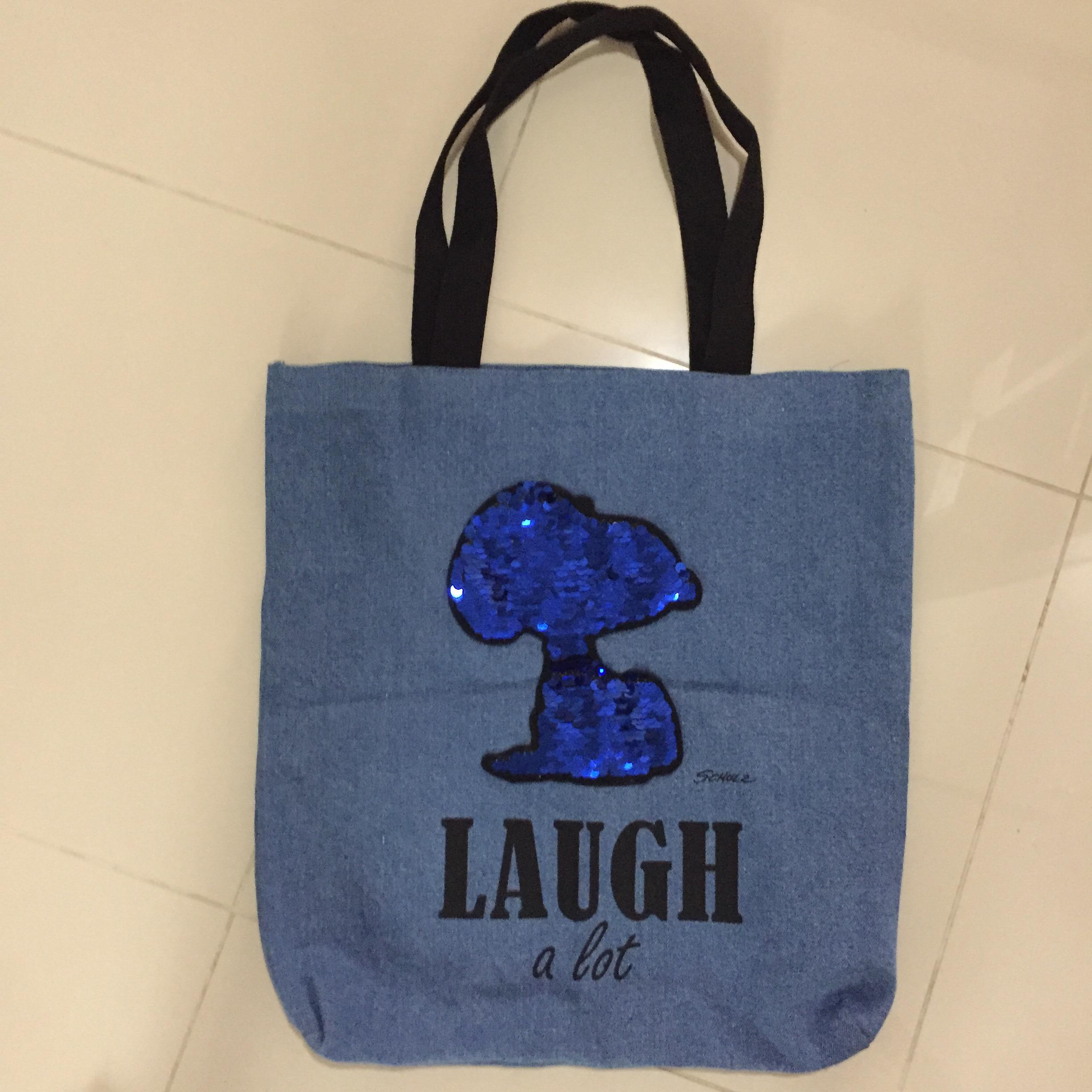 Snoopy Tote Bag, Women's Fashion, Bags & Wallets, Tote Bags on Carousell