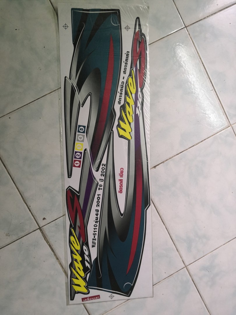 Sticker honda wave 110 s & 100s, Motorbikes on Carousell