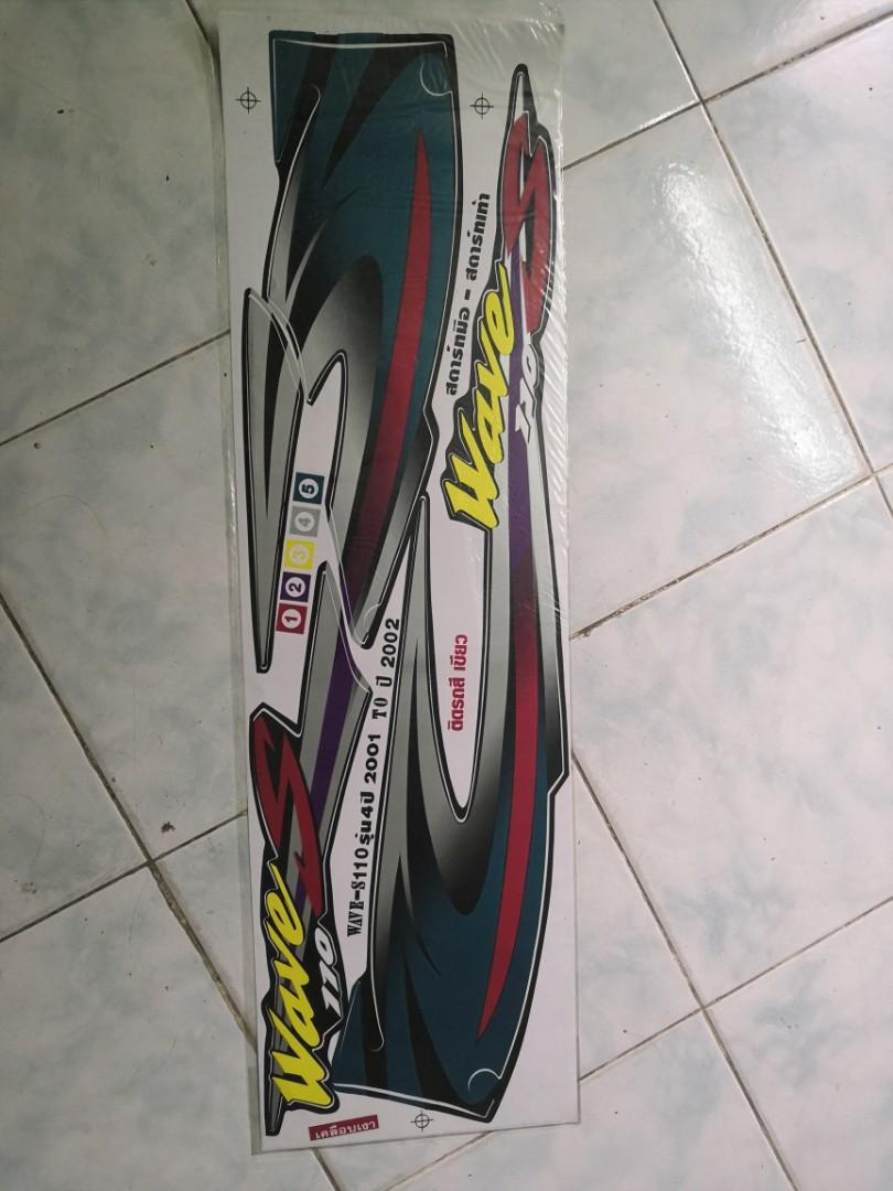 Sticker honda wave 110 s & 100s, Motorbikes on Carousell
