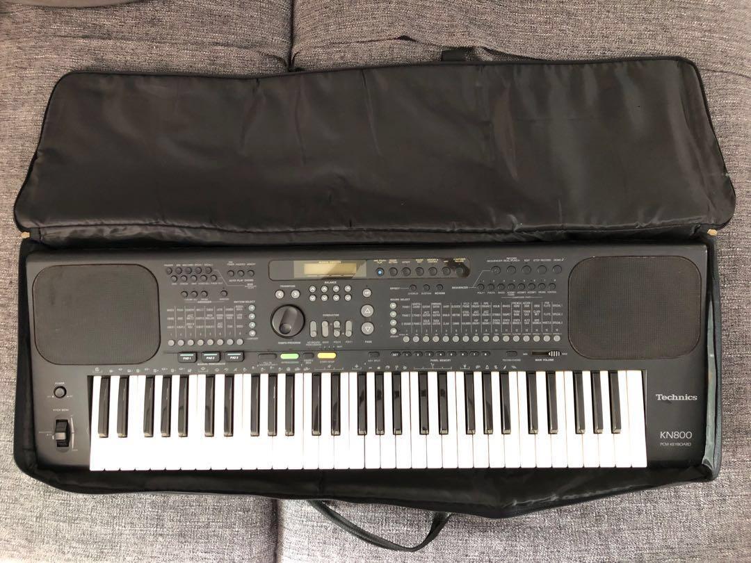 Technics KN800 keyboard syhthesizer complete with duffel cover, power ...