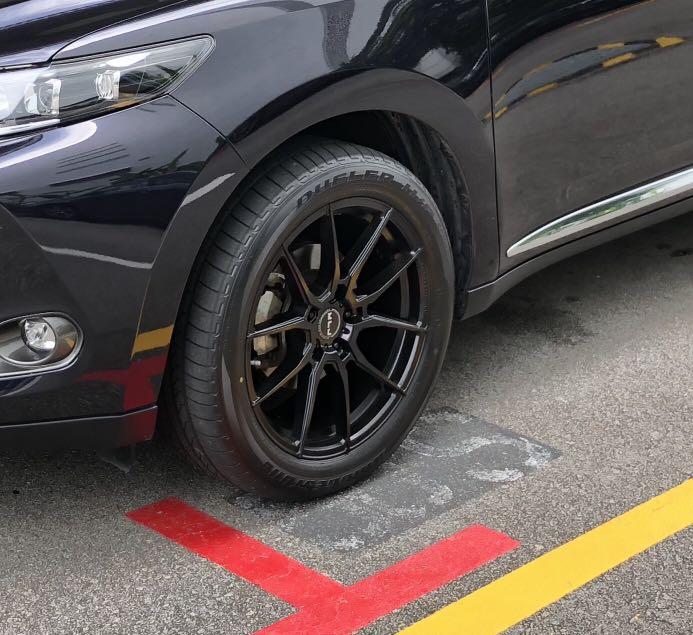 Toyota Harrier light weight 19inch sport rim, Car Accessories, Tyres ...