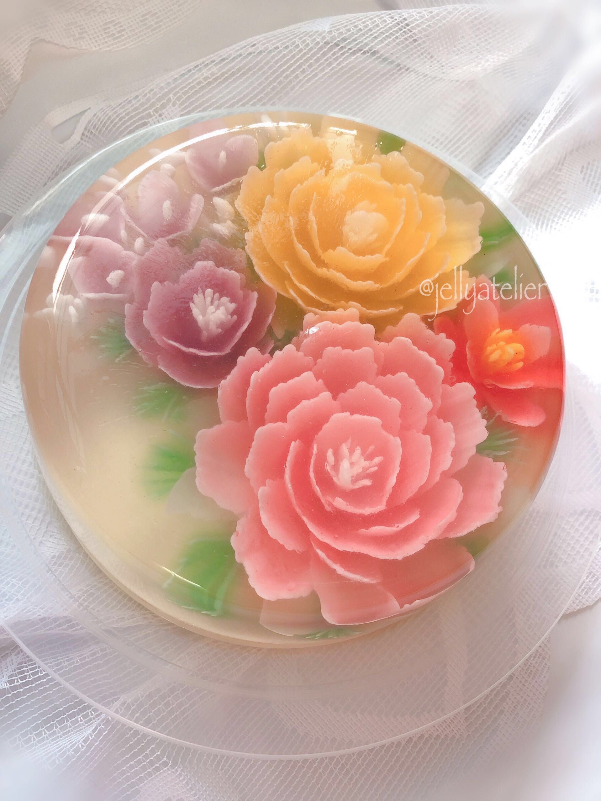 6” 3D Special Flower Birthday Jelly Cake 果冻蛋糕, Food & Drinks, Homemade ...