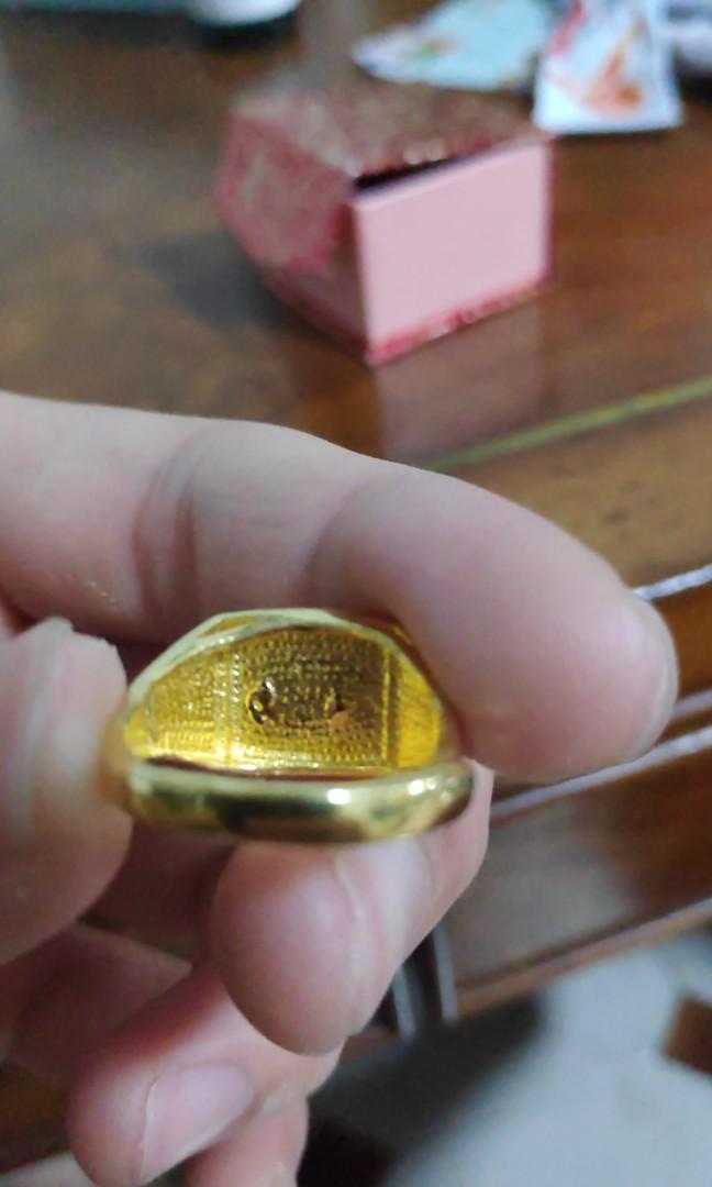 999 Grade 24K Pure Gold Dragon Ring, Women's Fashion, Jewelry ...