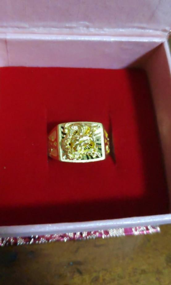 999 Grade 24K Pure Gold Dragon Ring, Women's Fashion, Jewelry ...