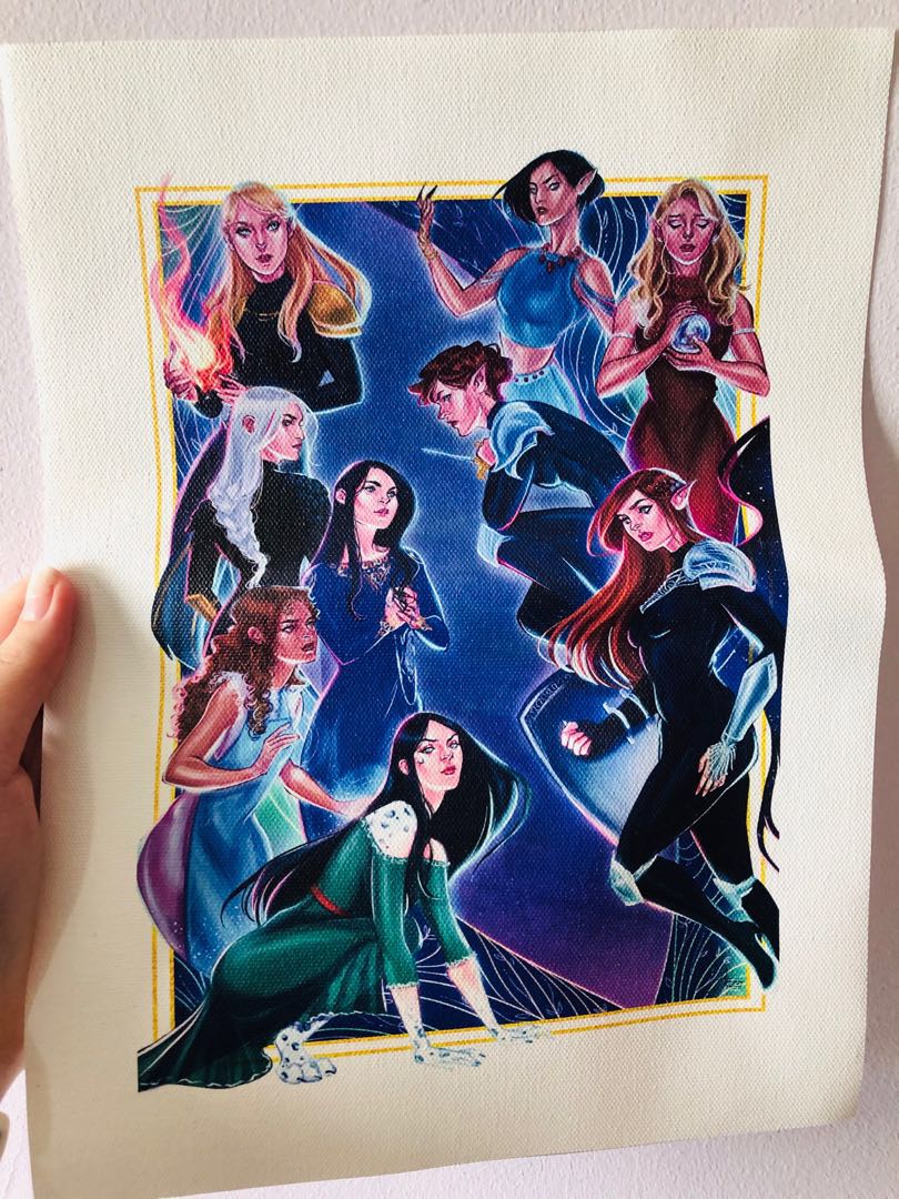 ACOTAR & TOG Sarah J. Maas Canvas Print, Hobbies & Toys, Stationery ...