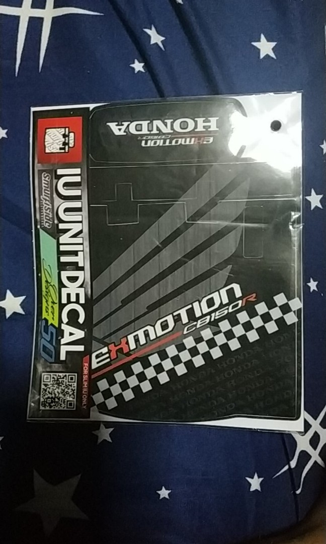 CB150R Exmotion IU Unit Sticker, Motorcycles, Motorcycle Accessories on ...
