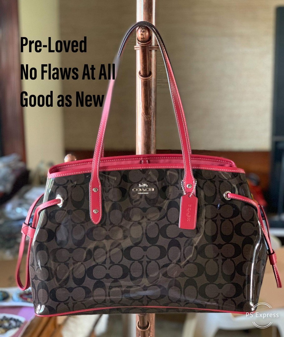 Coach Drawstring Carryall in Signature Canvass Original, Women's ...