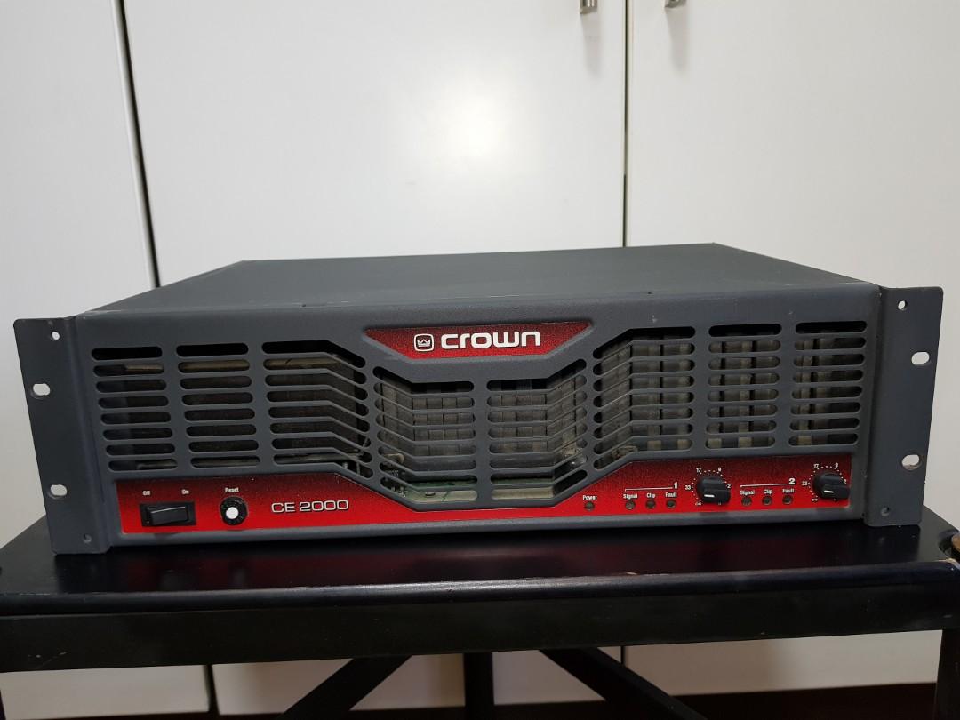 CROWN CE2000 Amplifier, Audio, Other Audio Equipment on Carousell