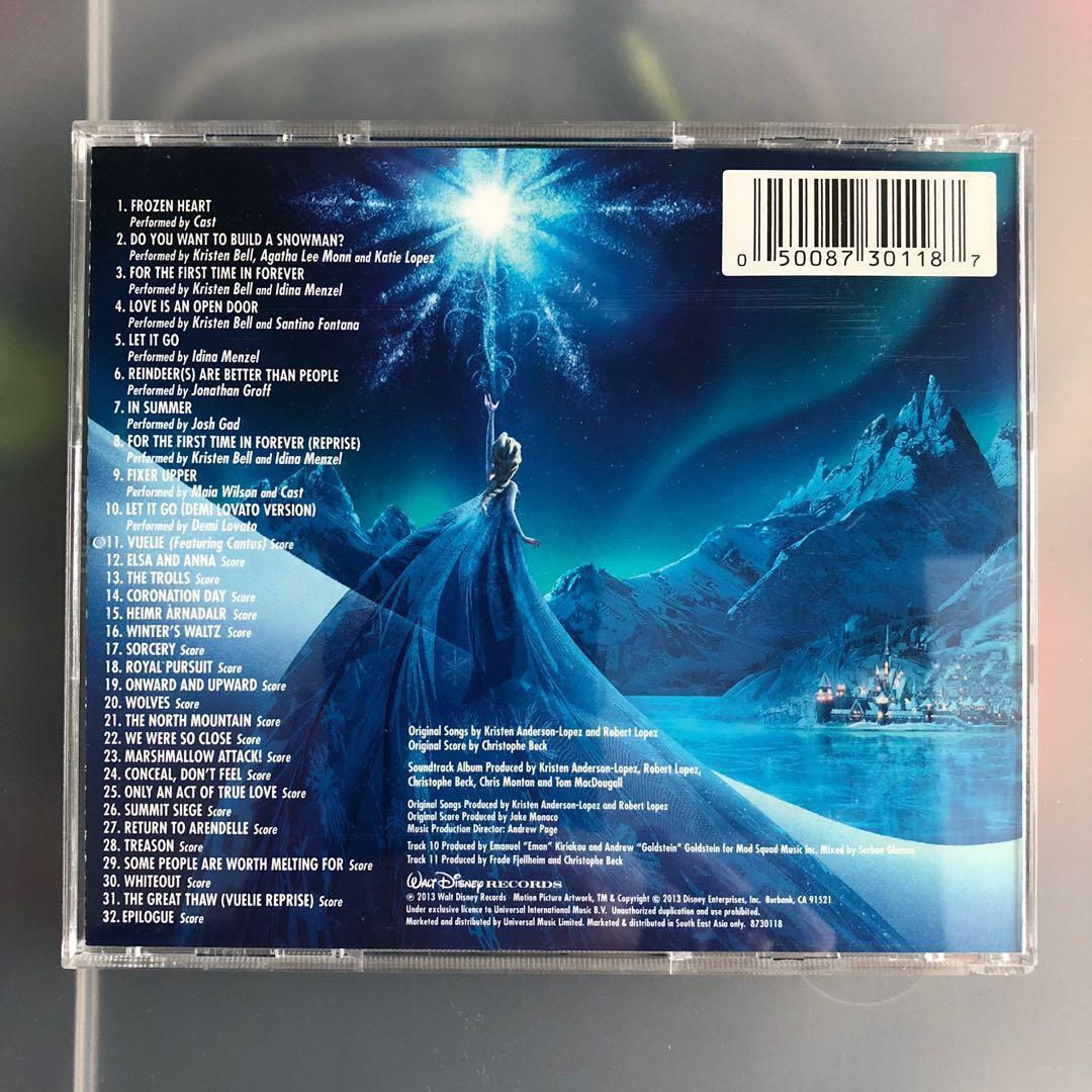 Disney’s Frozen Movie Music Soundtrack CD, Hobbies & Toys, Music ...