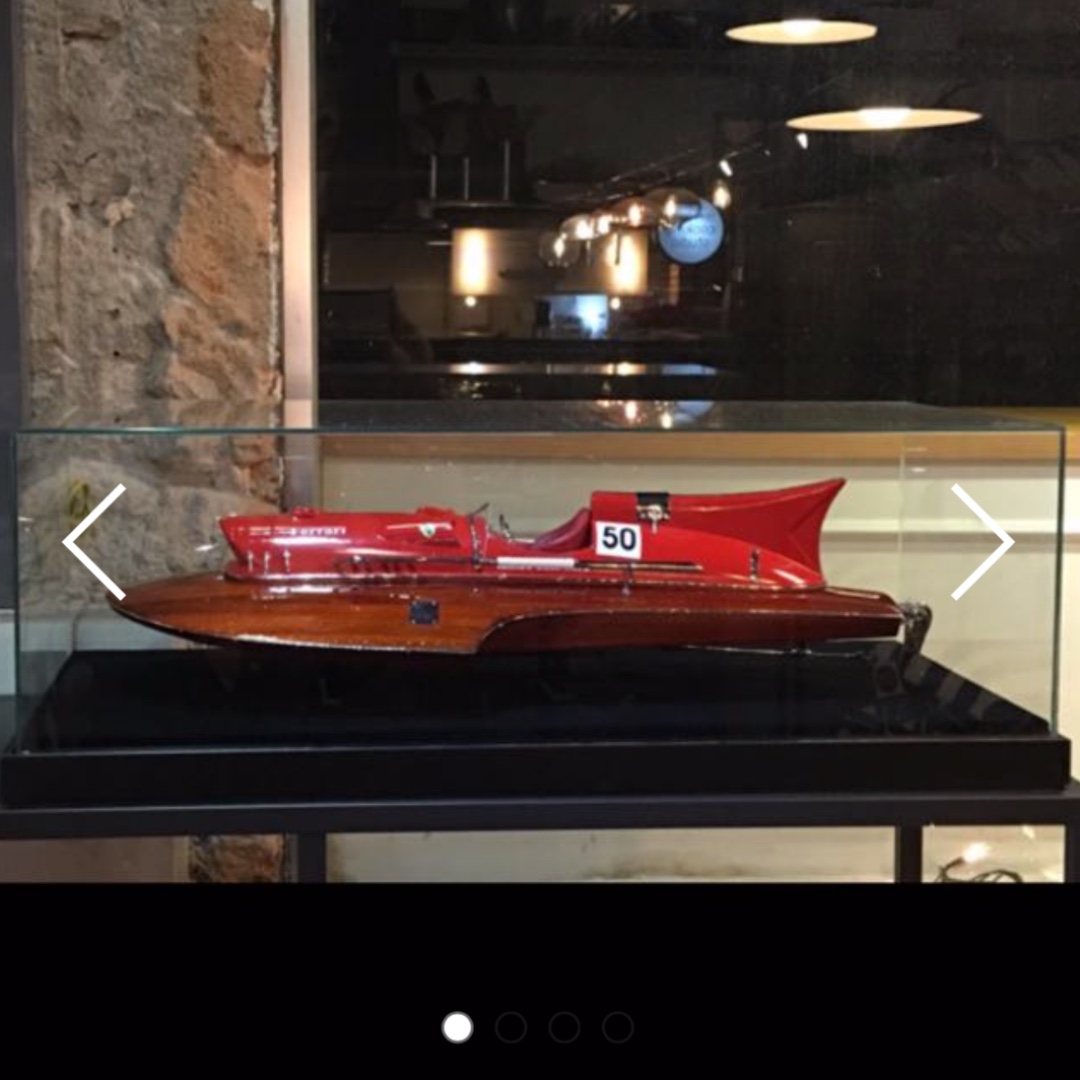 Ferrari Hydroplane - speed boat - 1954 - Stunning Replica Model with ...