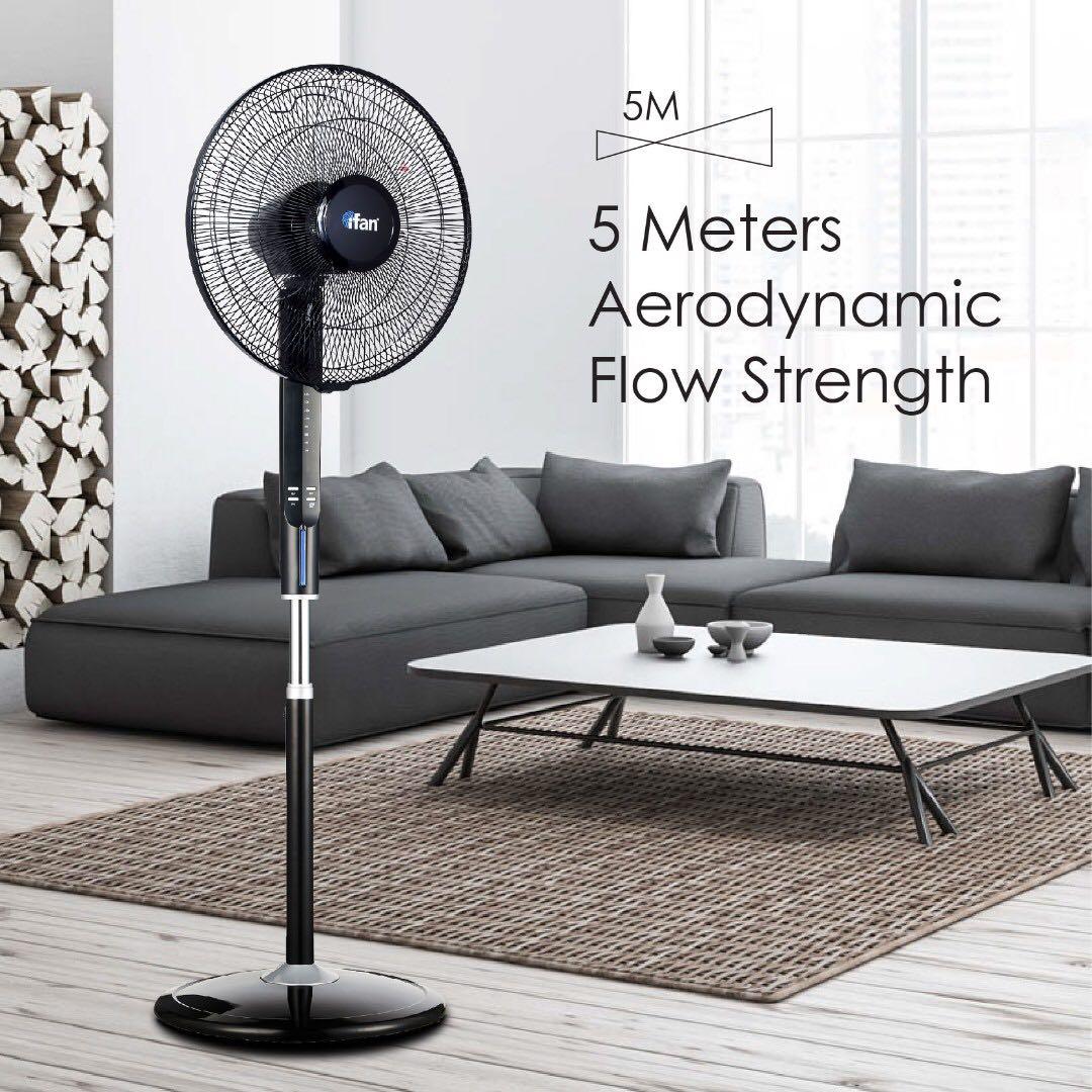 iFan - PowerPac 16 inch Stand Fan with Remote Control (IF606 ...