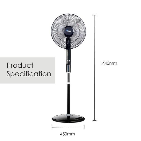 iFan - PowerPac 16 inch Stand Fan with Remote Control (IF606 ...