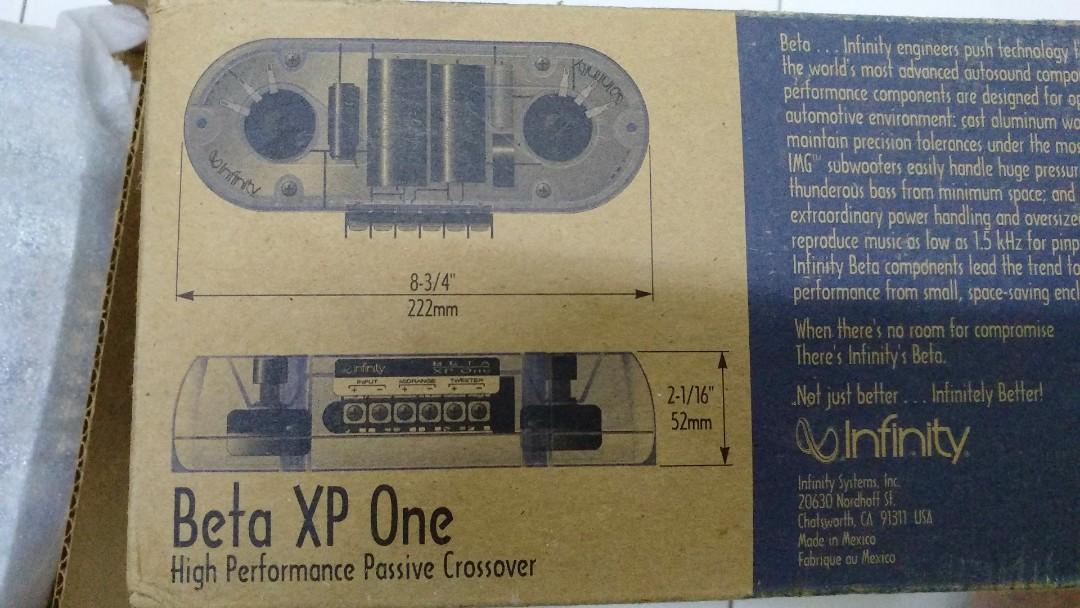 Infinity BETA series passive crossover new set, Hobbies & Toys, Music ...