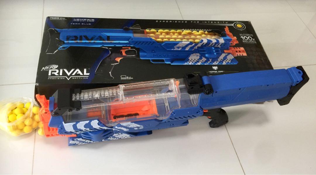 NERF MXVII-10K team blue, Hobbies & Toys, Toys & Games on Carousell