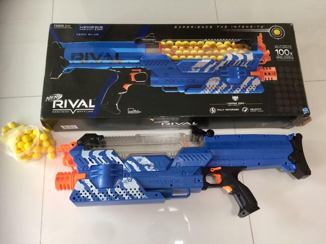 NERF MXVII-10K team blue, Hobbies & Toys, Toys & Games on Carousell