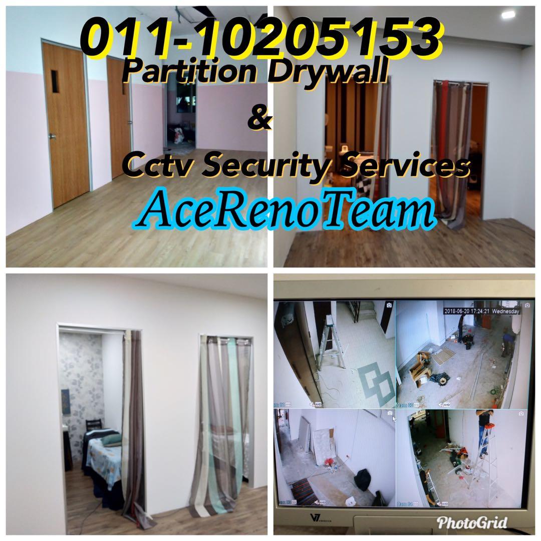 Pasang dinding partition board kapur untuk bilik rumah lot kedai dan ...