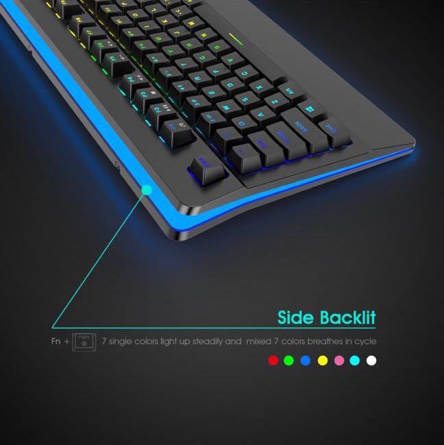 RK PRO104 Macro Setting RGB Backlit Wired Mechanical Gaming Keyboard ...