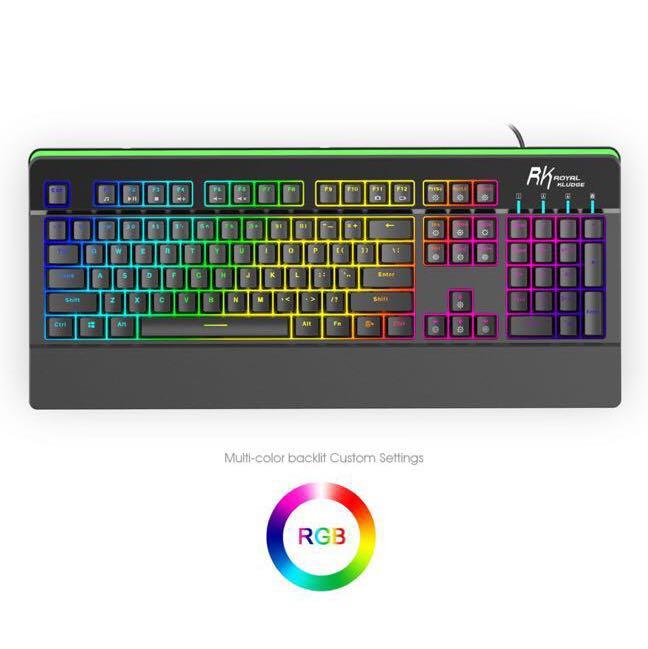 RK PRO104 Macro Setting RGB Backlit Wired Mechanical Gaming Keyboard ...