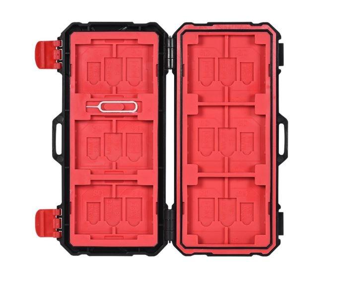 SD Card Case & CF Card Case with Water Resistance Capability (Large ...