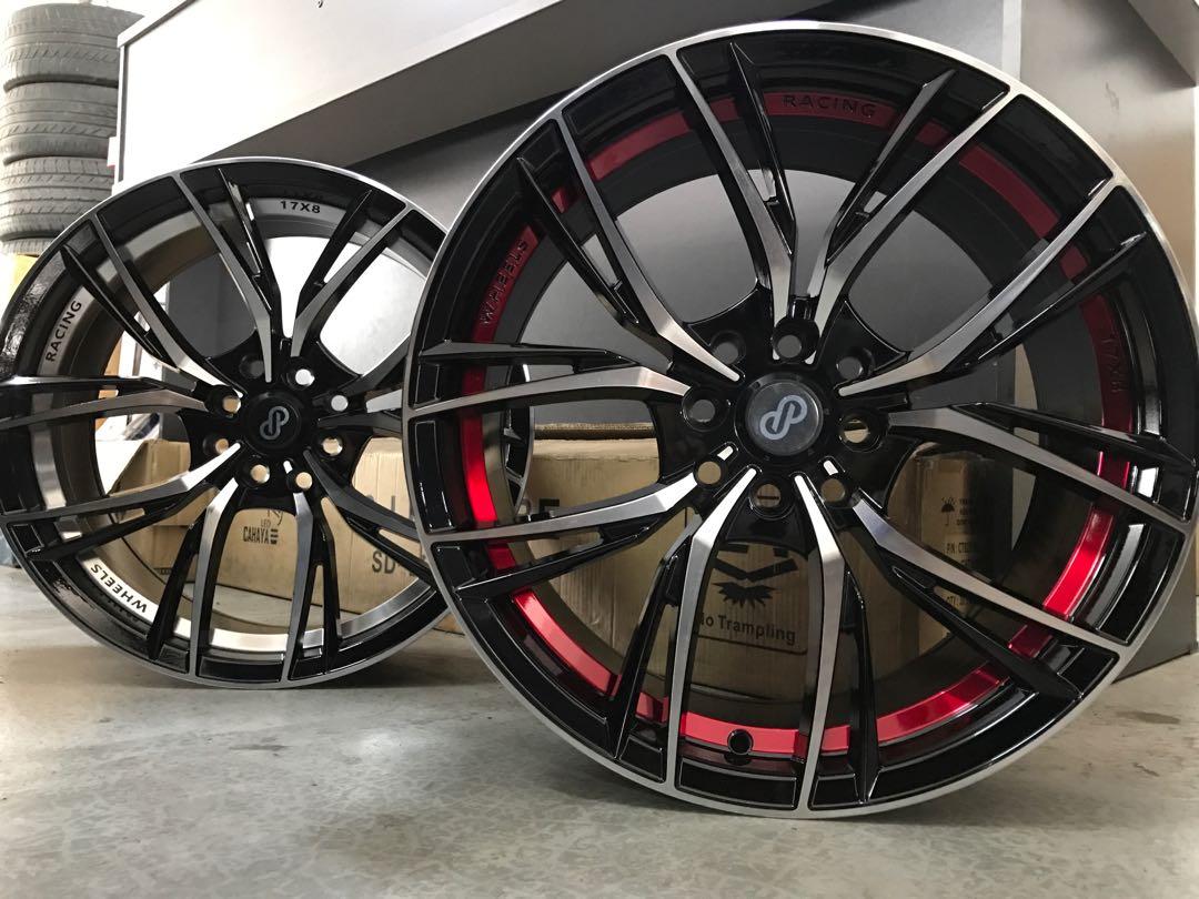 Sport rim baru 17inci Enkei oem UTK vios city jazz alza Mazda persona ...