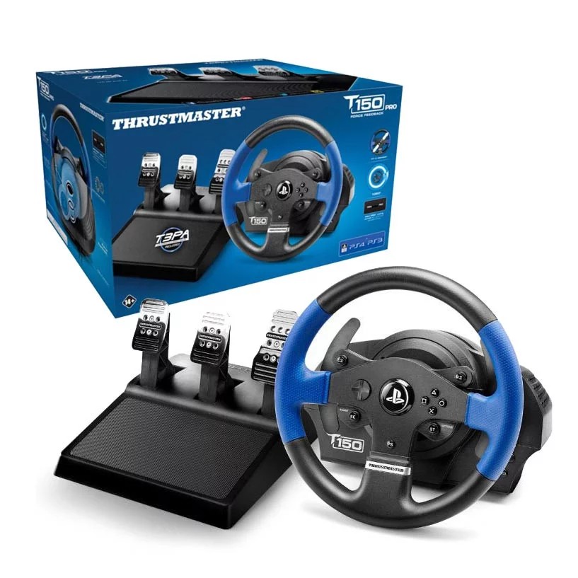 ThrustMaster T150 steering wheel and pedal, Video Gaming, Gaming ...