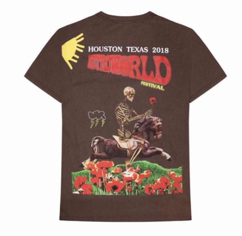 Travis Scott Astroworld tee bleach wash, Women's Fashion, Tops, Other ...