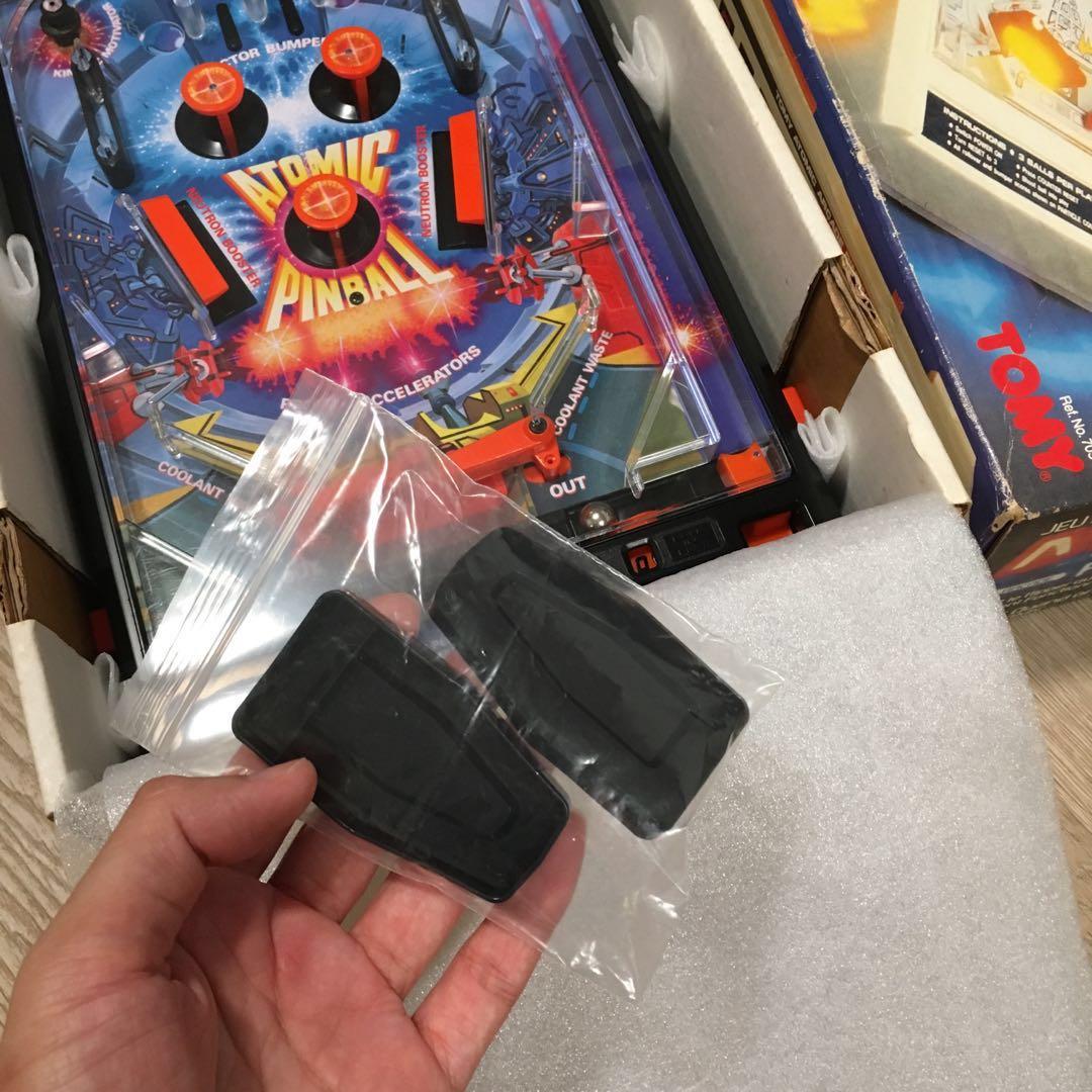 Vintage mechanical pinball machine by TOMY. Atomic pinball arcade ...