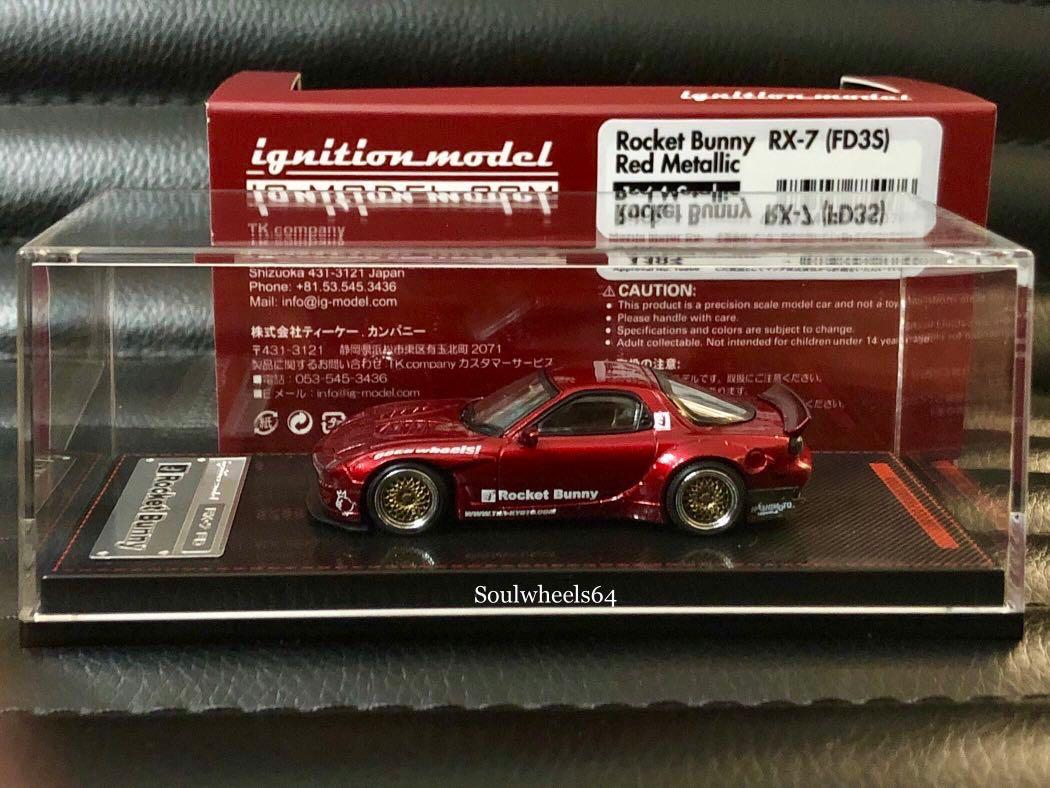 Ignition Model 1/64 Rocket Bunny RX-7 (FD3S) Red Metallic, Hobbies & Toys, Toys & Games on Carousell