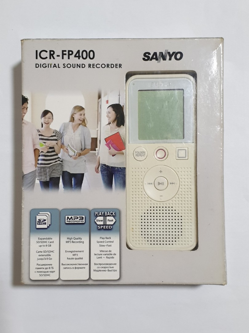 (5) SANYO ICR-FP400 White Digital Sound Recorder, Audio, Other Audio ...