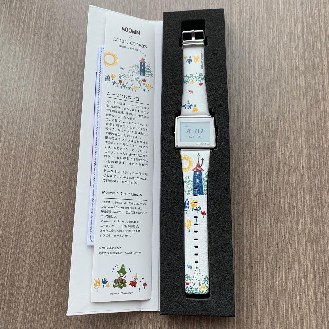 (日本代購) Epson Smart Canvas Moomin watch 姆明手錶, 名牌, 手錶 - Carousell