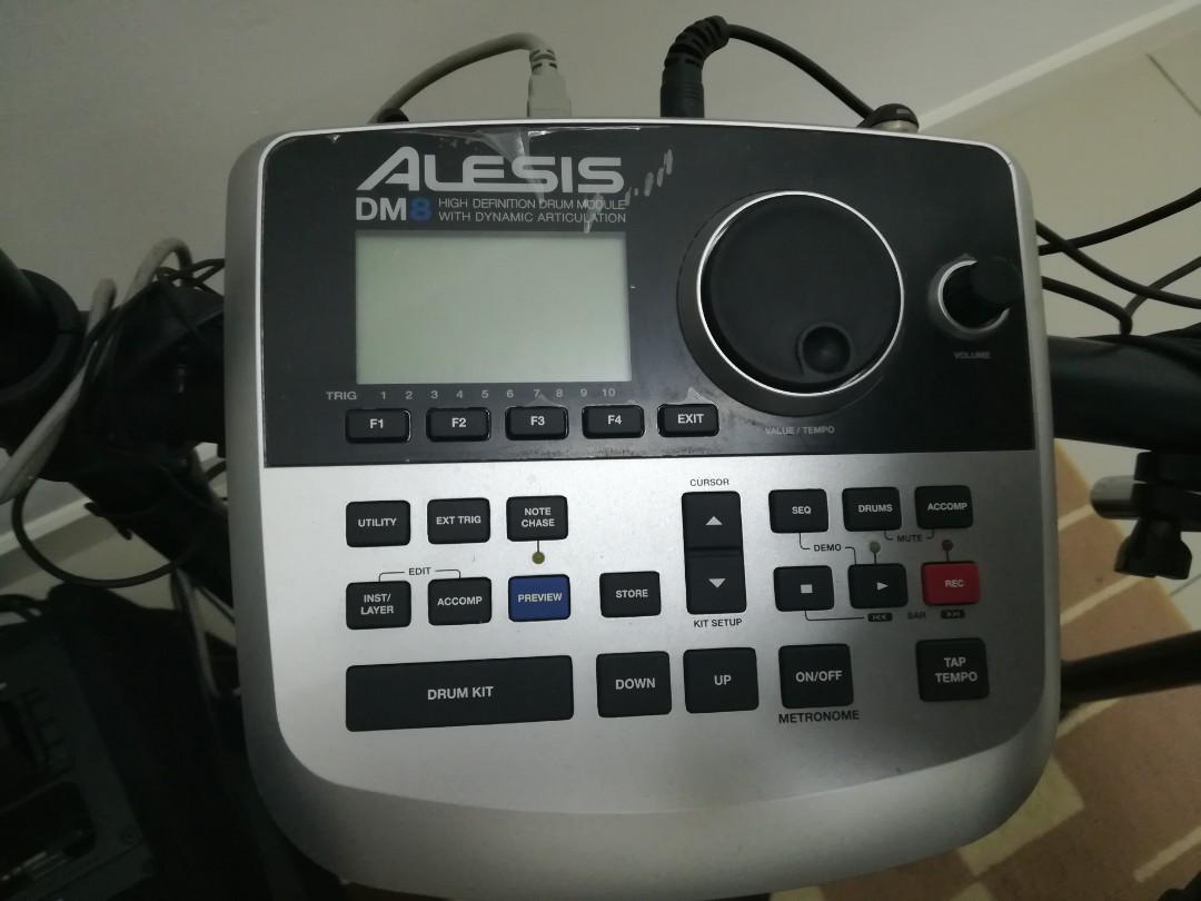 Alesis Electronic Drum Kit DM8 with Amplifier, Hobbies & Toys, Music ...