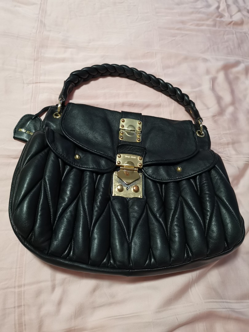 Authentic Mui Mui black color bag, Women's Fashion, Bags & Wallets ...