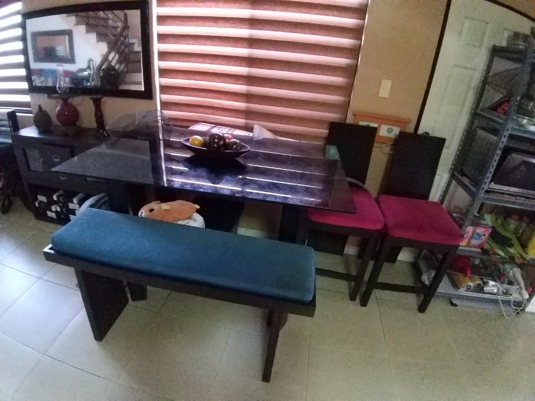 Customized 8-seater YAKAL BAR TYPE Dining Set, Furniture & Home Living ...