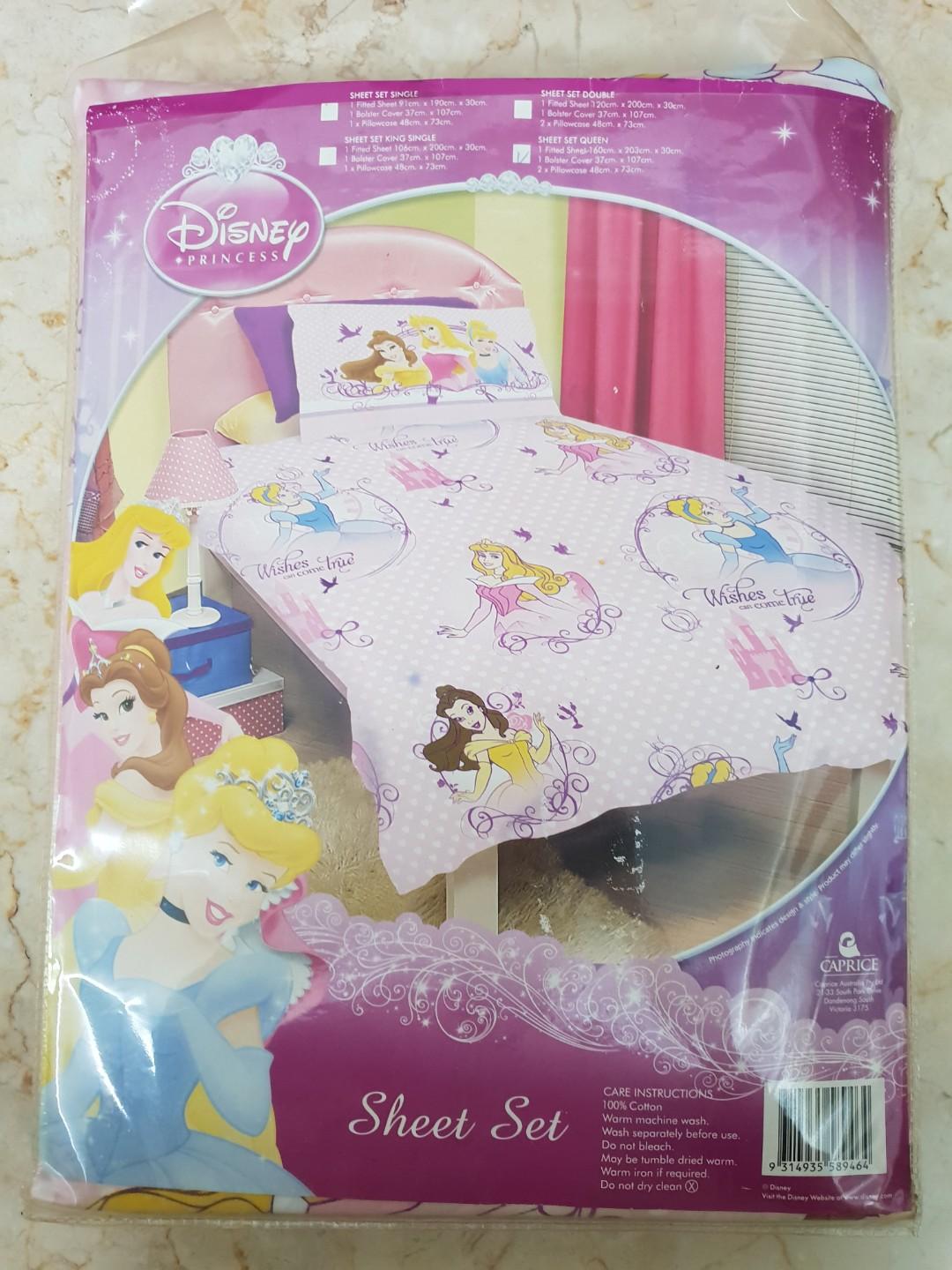 Disney Princess - Queen fitted sheets, Babies & Kids, Baby Nursery ...