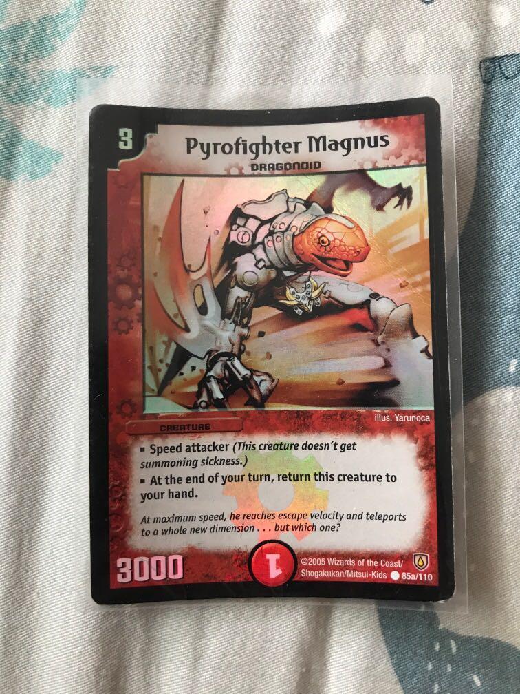 Duel Masters TCG Pyrofighter Magnus Foil, Hobbies & Toys, Toys & Games ...