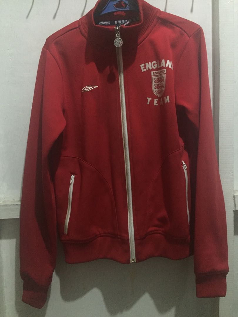 England Umbro Track Jacket (Red), Women's Fashion, Coats, Jackets and ...