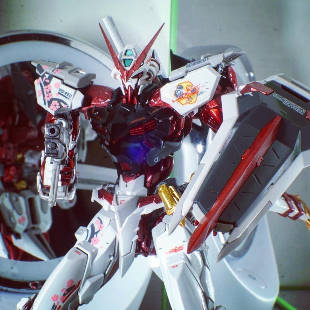 Gundam Astray Red Frame HIRM Hi Resolution model 1/100 custom paint, Hobbies & Toys, Toys ...