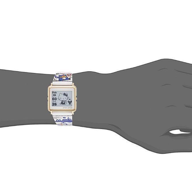(代購)日本製Hello Kitty 45周年限定手錶 Epson Smart Canvas watch, 名牌, 手錶 - Carousell