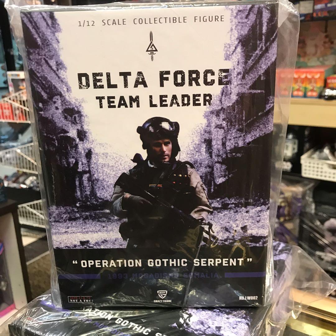 Hot Crazy Figure 1/12 Scale Delta Force Team Leader No. LW002 Action ...