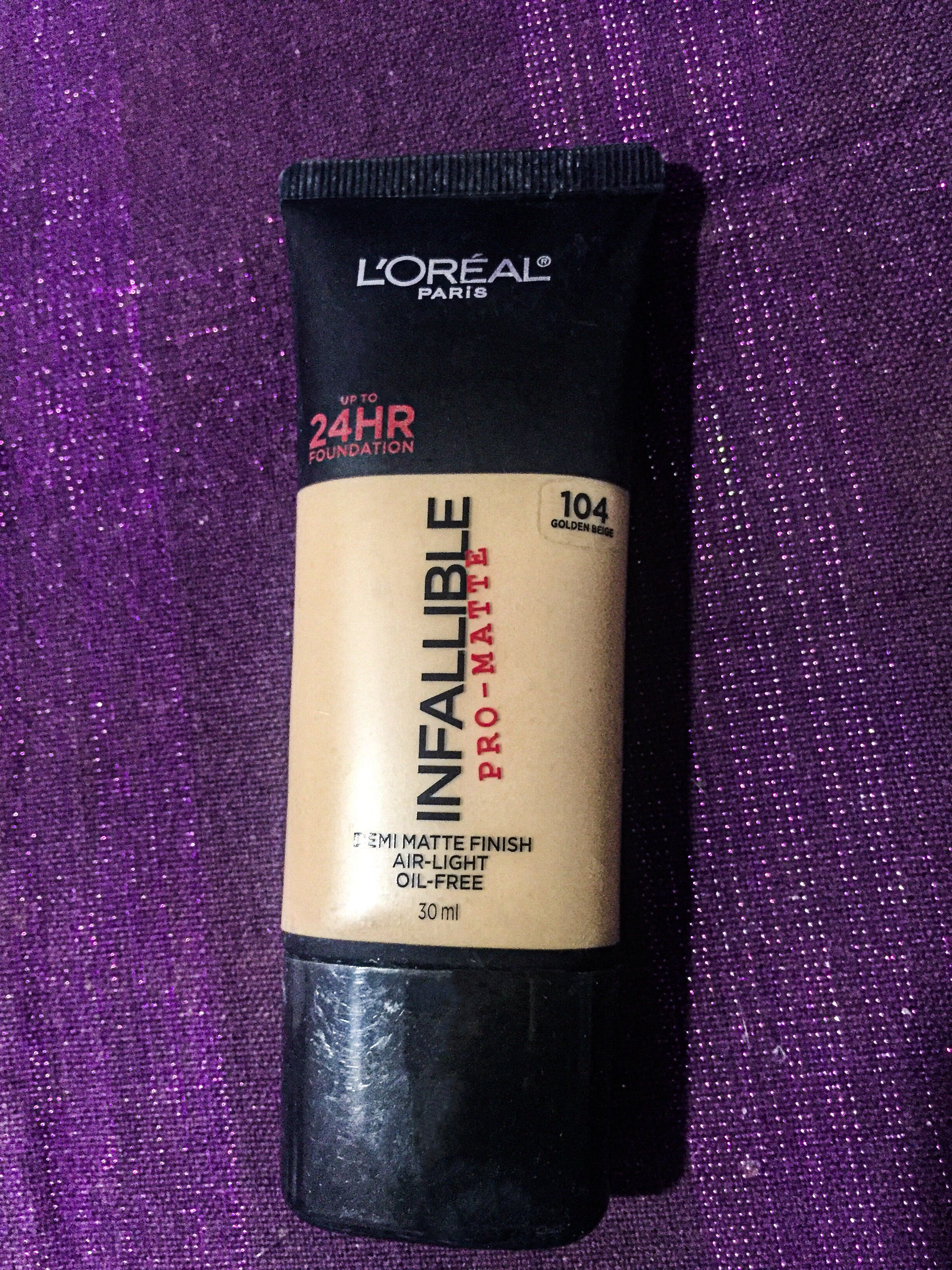 Infallible Pro-Matte Foundation SHADE 104, Beauty & Personal Care, Face ...