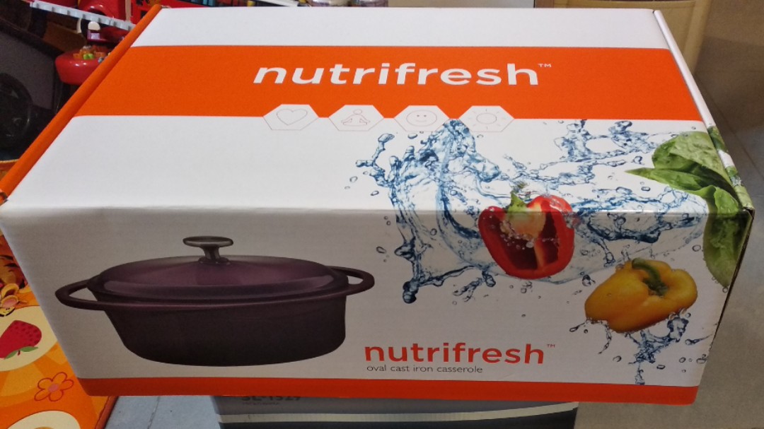 Nutrifresh 4.7 L 鑄鐵鍋 全新, 傢俬＆家居, 廚具和餐具, 炊具及配件 - Carousell