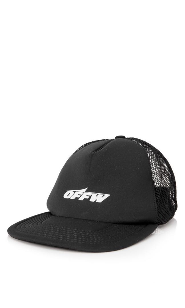 Off-White Wing Off Trucker Cap, Men's Fashion, Watches & Accessories ...