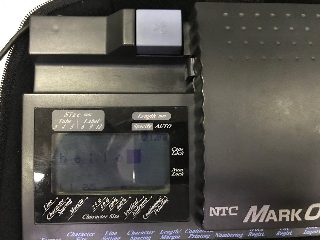 RARE!!! NTC MARK ONE TYPEWRITER LABEL (Made in Japan), Audio, Portable ...