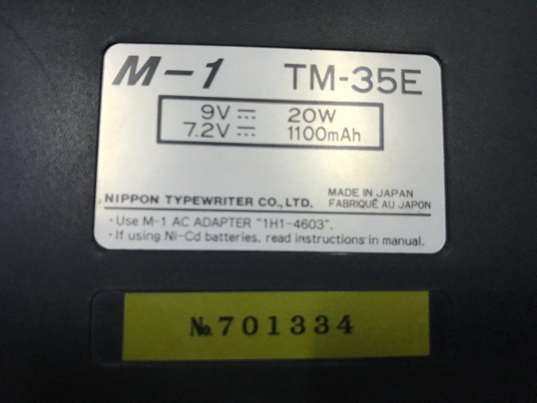 RARE!!! NTC MARK ONE TYPEWRITER LABEL (Made in Japan), Audio, Portable ...
